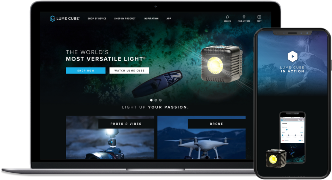 Download Mobile Responsive Shopify Theme For Lumecube - Iphone PNG ...