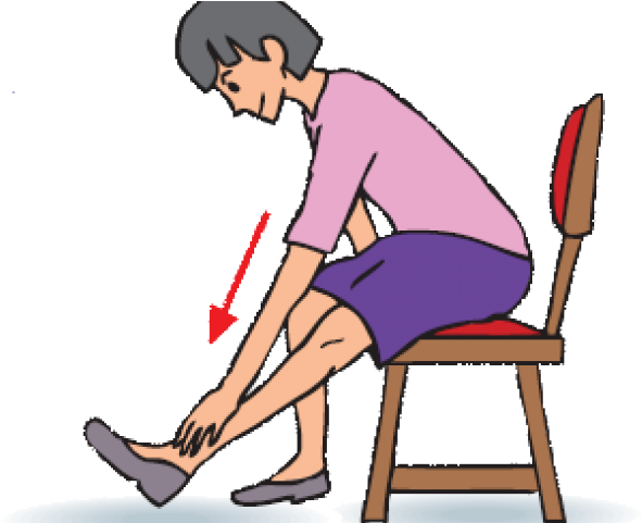 Seated Hamstring Stretch For Elderly - Free Transparent PNG Download ...