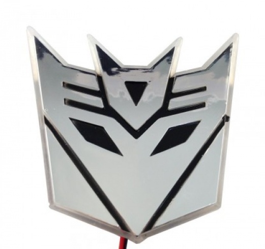 Edge Glowing Led Transformers Decepticons Car Emblem - Free Transparent ...