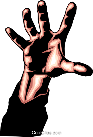Hand Reaching Royalty Free Vector Clip Art Illustration - Hand Reaching ...