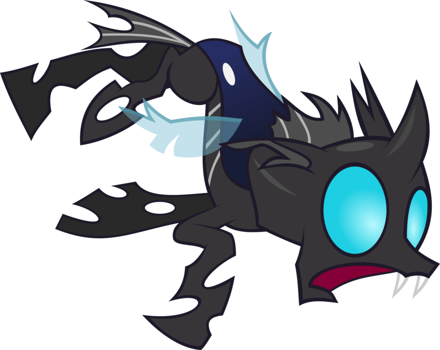 Scared Face By Abydos91 - My Little Pony Changeling Flying - Free ...