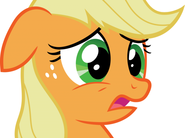 Download Scared Face Cliparts - Applejack Scared PNG Image with No ...