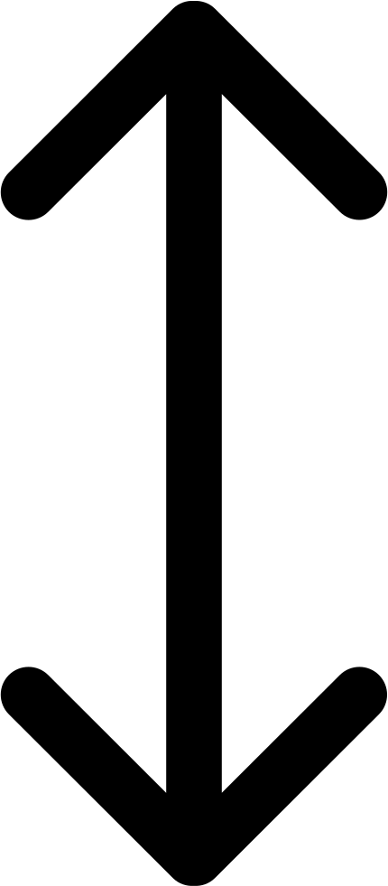 Download Double Arrow Vertical Symbol - Icon Move Up Down Png PNG Image ...
