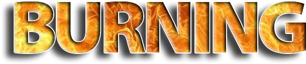 Download Burning Word Inset With Fire - Calligraphy PNG Image with No ...