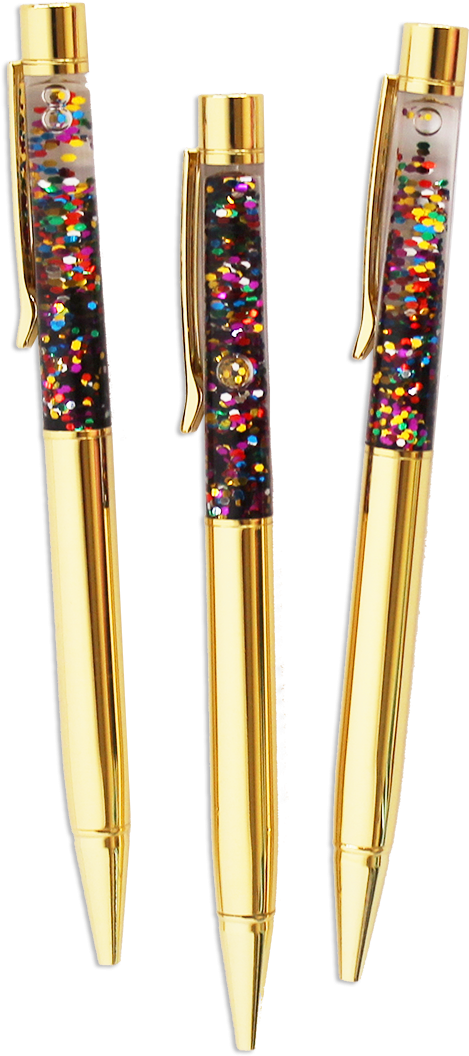 Download Confetti Pen Set - Calligraphy PNG Image with No Background ...