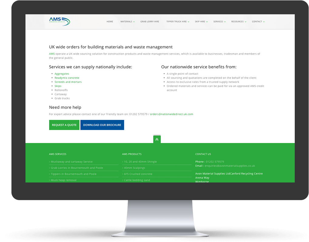 Download Avon Material Supplies Service Page Design - Computer Monitor ...