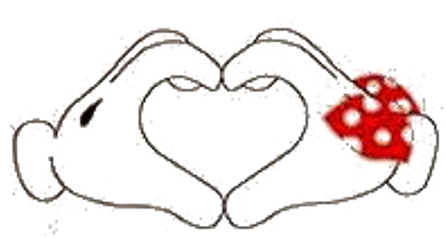 Mickey Hands Heart - Mickey And Minnie Heart Hands - Free Transparent ...