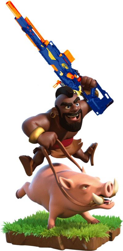Clashroyale - Hog Rider Of Coc - Free Transparent PNG Download - PNGkey