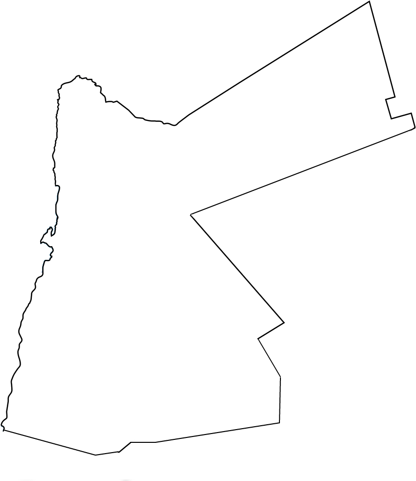 Download Blank Map Of Jordan - Monochrome PNG Image with No Background ...