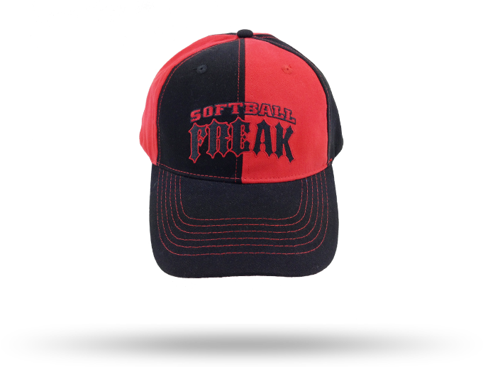 Download Wholesales Embroidery Character Red And Black Split - Baseball ...