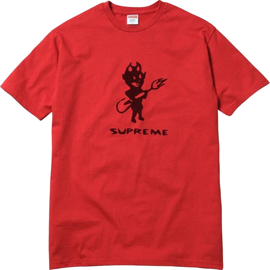 Download Supreme Tee Devil Red - Supreme Scarface Friend Tee PNG Image ...