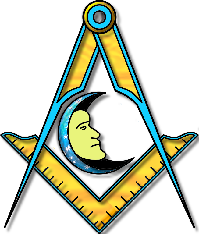 Download Square & Compasses Blue & Silver - Square And Compass Png PNG ...