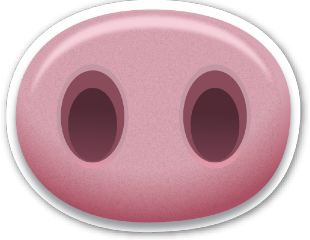 Emoji Clipart Pig - Pig Nose Printable - Free Transparent PNG Download ...