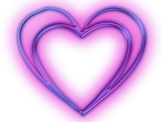 Download Heart Icons Neon - Purple Love Heart Snapchat PNG Image with ...