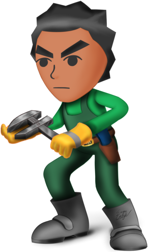 Download Mii Engineer Complete - Cartoon PNG Image with No Background ...