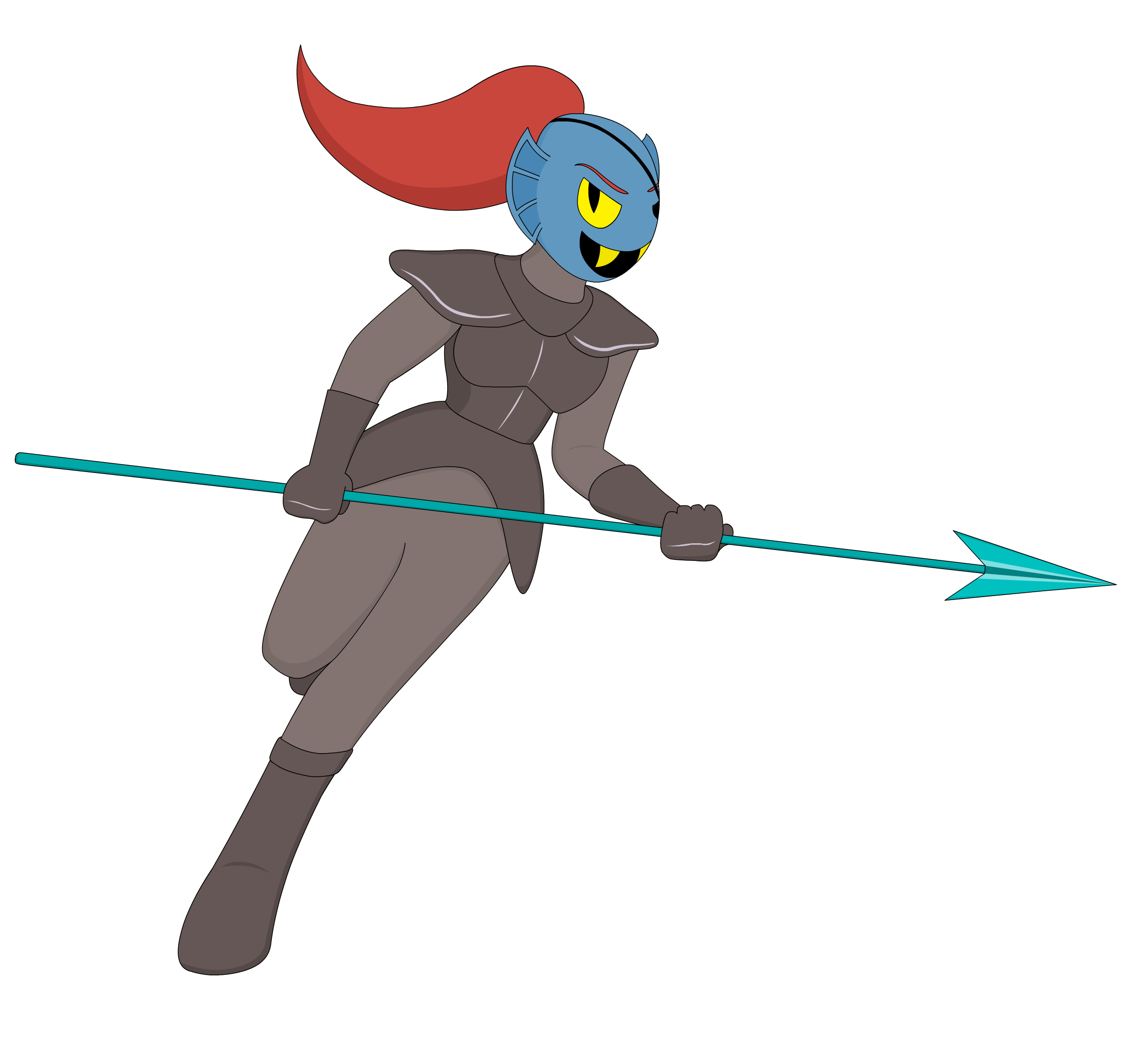 Download Undyne - Cartoon PNG Image with No Background - PNGkey.com