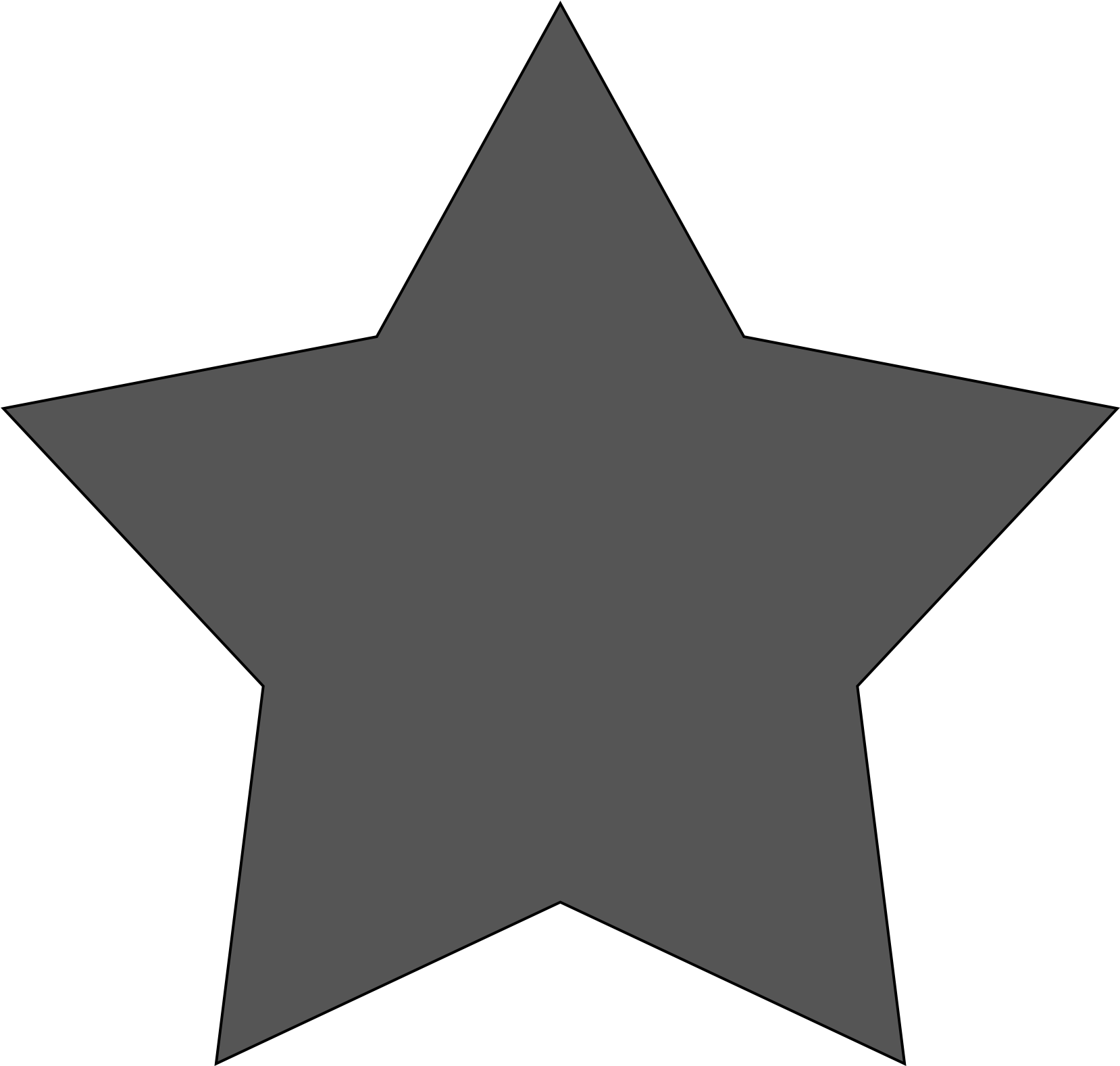 Download New Star 97 Kb - Black Star Sticker PNG Image with No ...