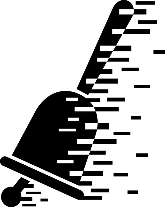 Download Vector Illustration Of School Bell Or Hand Bell Ringing PNG ...