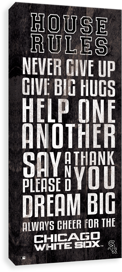 Download Chicago White Sox House Rules - Poster PNG Image with No ...