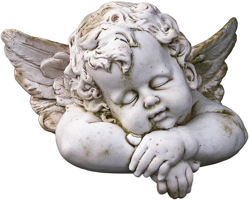 Download Figure, Angel, Cherub, Sleeping, Ceramic, Weathered - Angel ...