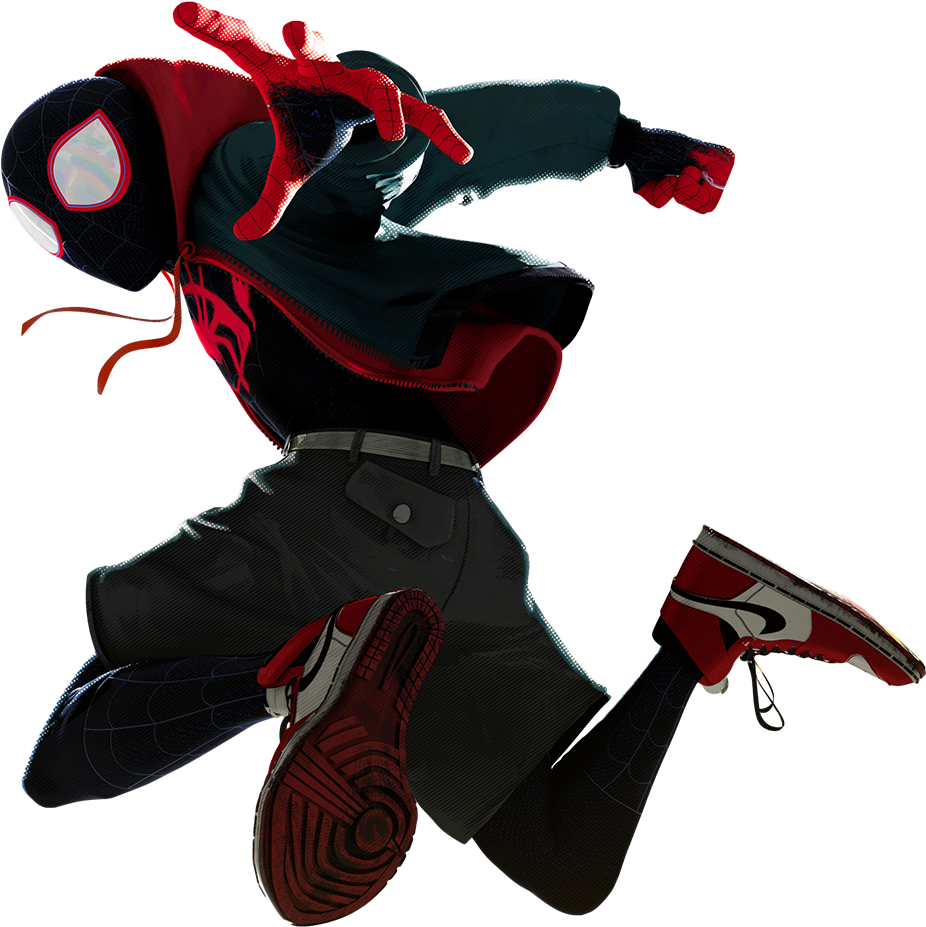 Into The Spider-verse Png - Spider Verse Spider Man Miles Morales ...