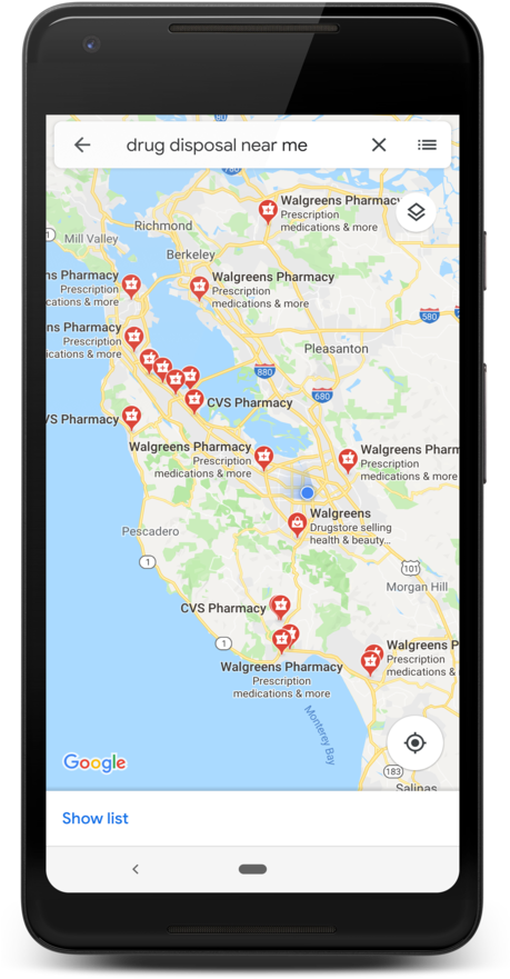 Download Google Teams Up With Dea, Cvs, Walgreens On Opioid - Map PNG ...