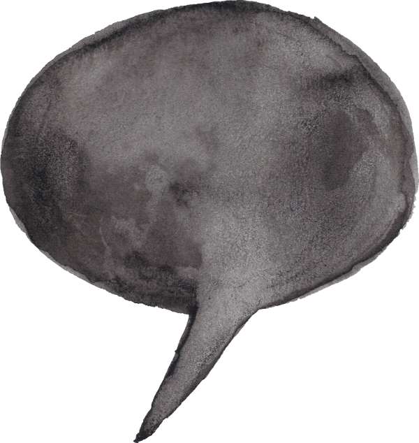 Download Free Download - Black Watercolor Speech Bubble PNG Image with ...