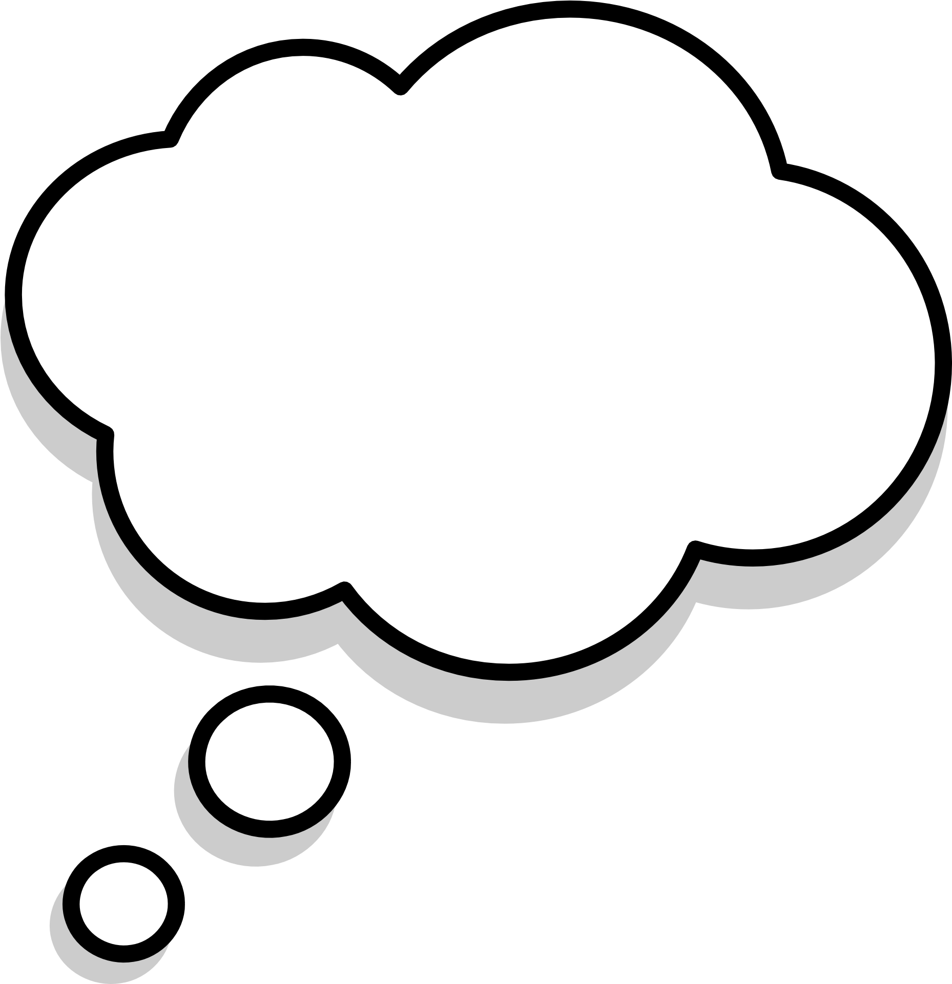 Thought Bubble Png Transparent Image - White Transparent Thought Bubble ...