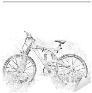 Abstract Bicycle Isolated On Watercolor Background - Watercolor ...