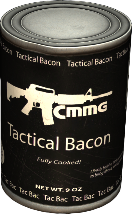 Can Of Tactical Bacon - Cmmg Tactical Bacon - Free Transparent PNG ...