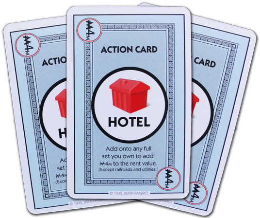 Download Hotel Action Card - Monopoly Deal Cards PNG Image with No ...