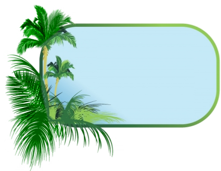 Coconut Clipart Border - Tree Border Clipart - Free Transparent PNG ...
