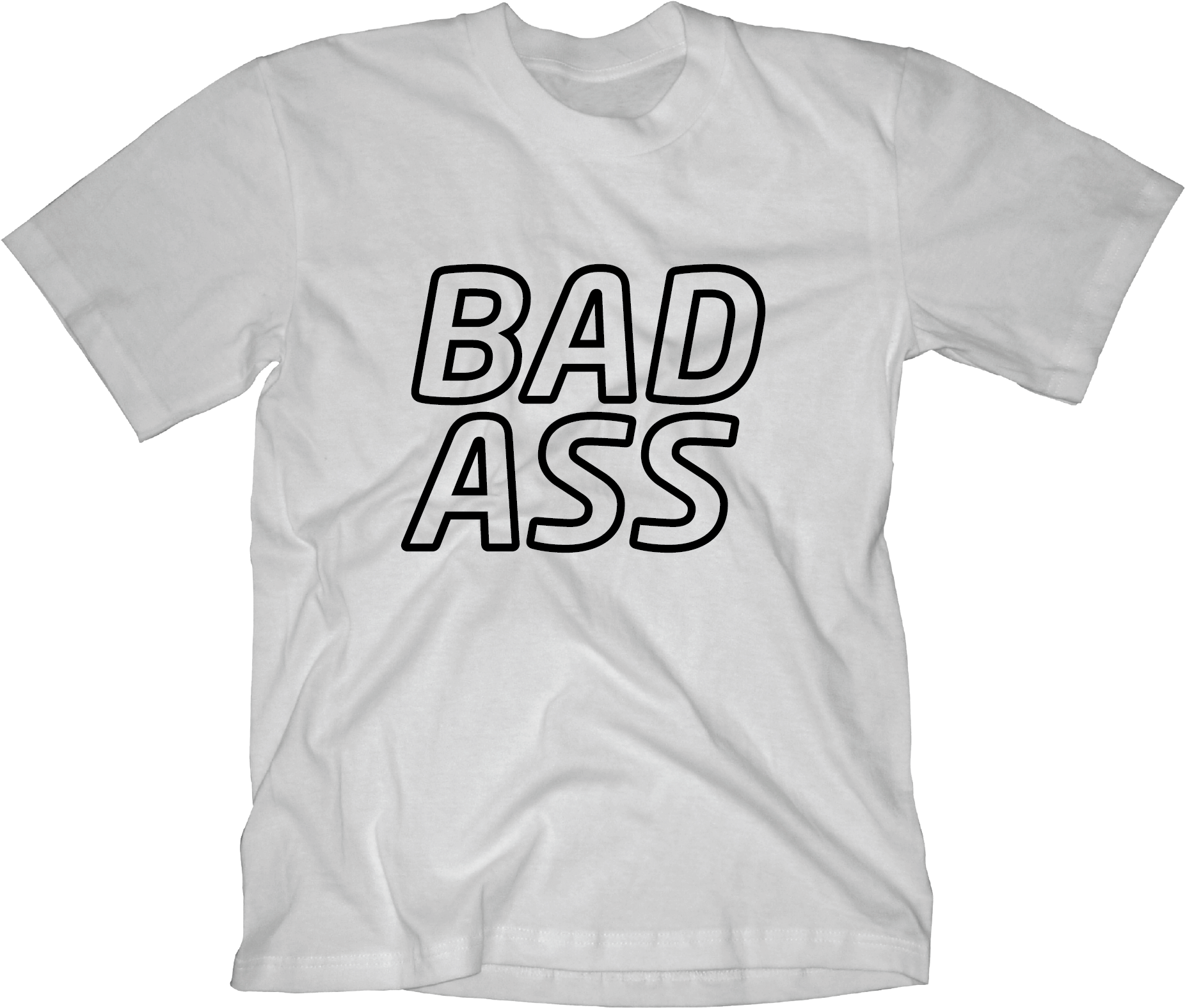 Badass White Tshirt - Shirt - Free Transparent PNG Download - PNGkey