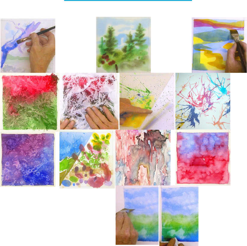 Abstract Watercolor Techniques - Watercolor Painting - Free Transparent ...