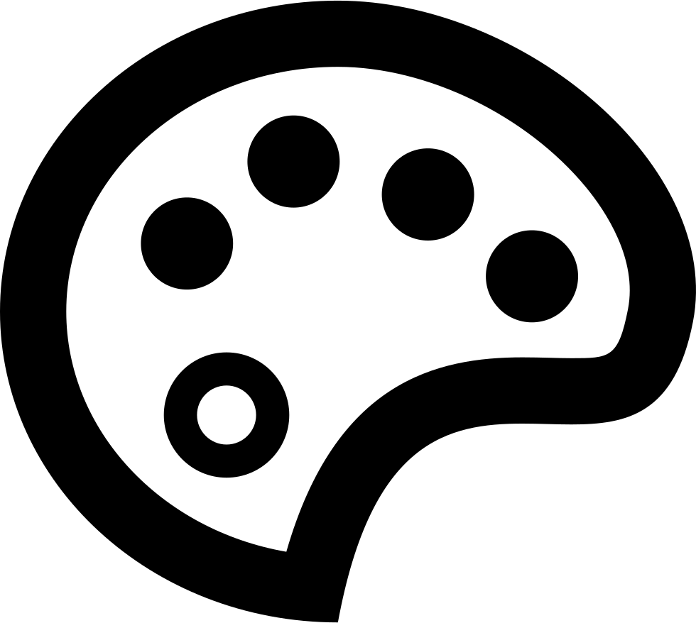 Download Painter Palette - - Icon PNG Image with No Background - PNGkey.com