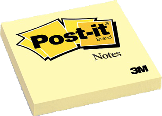 Download Post-its - 3m Post It Notes 4 Pads 3" X 3" Yellow (6-pack) PNG ...