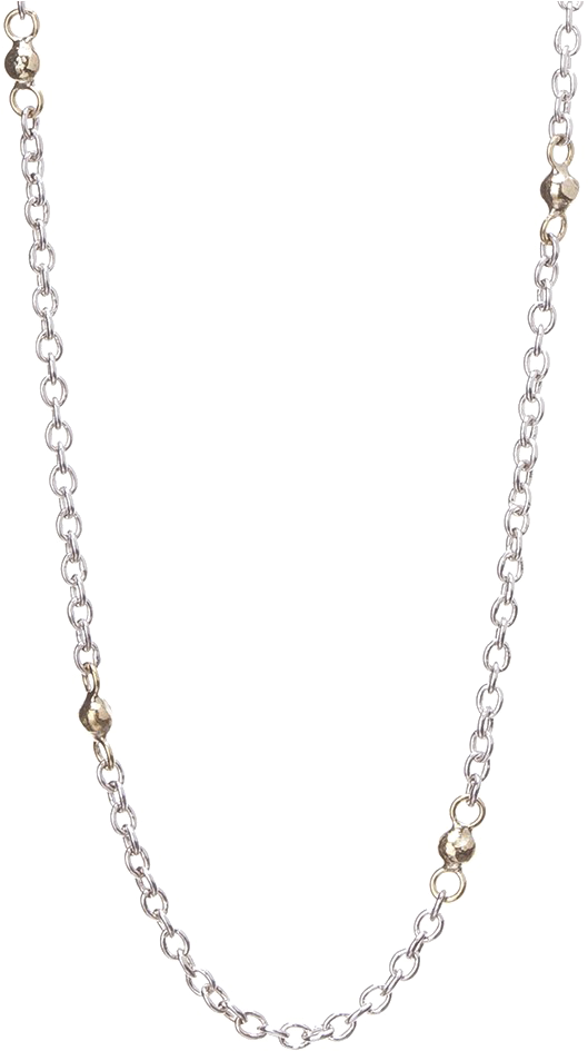 Silver Chain Png Image Transparent - Waxing Poetic Thin Cable W Brass ...