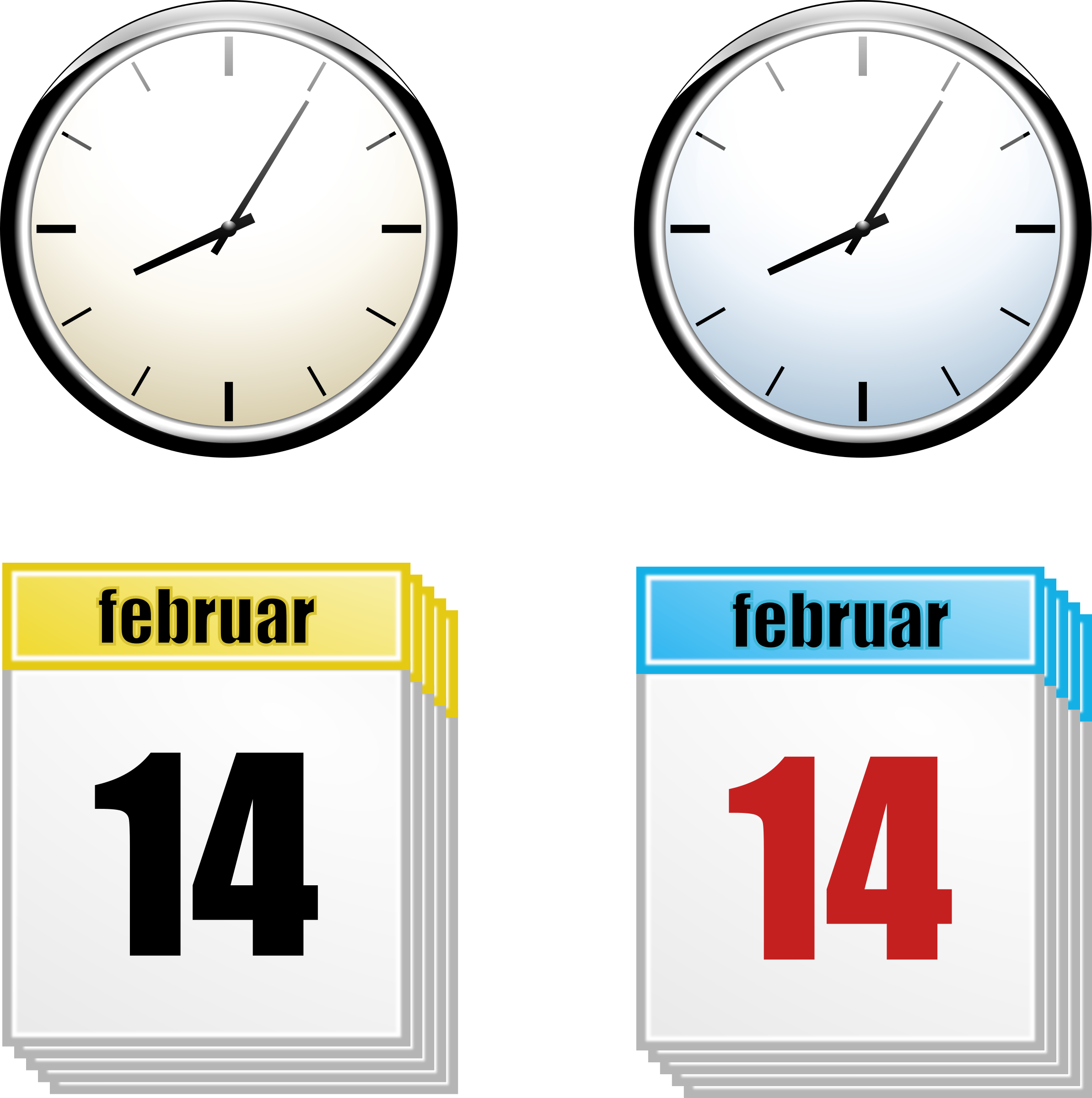 Download This Free Icons Png Design Of Clock Calendar PNG Image with No ...