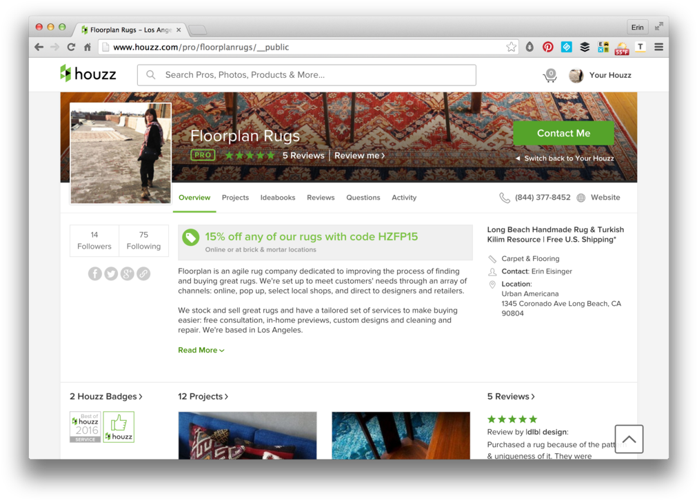 Download Floorplan Rugs Awarded Best Of Houzz - Web Page PNG Image with ...