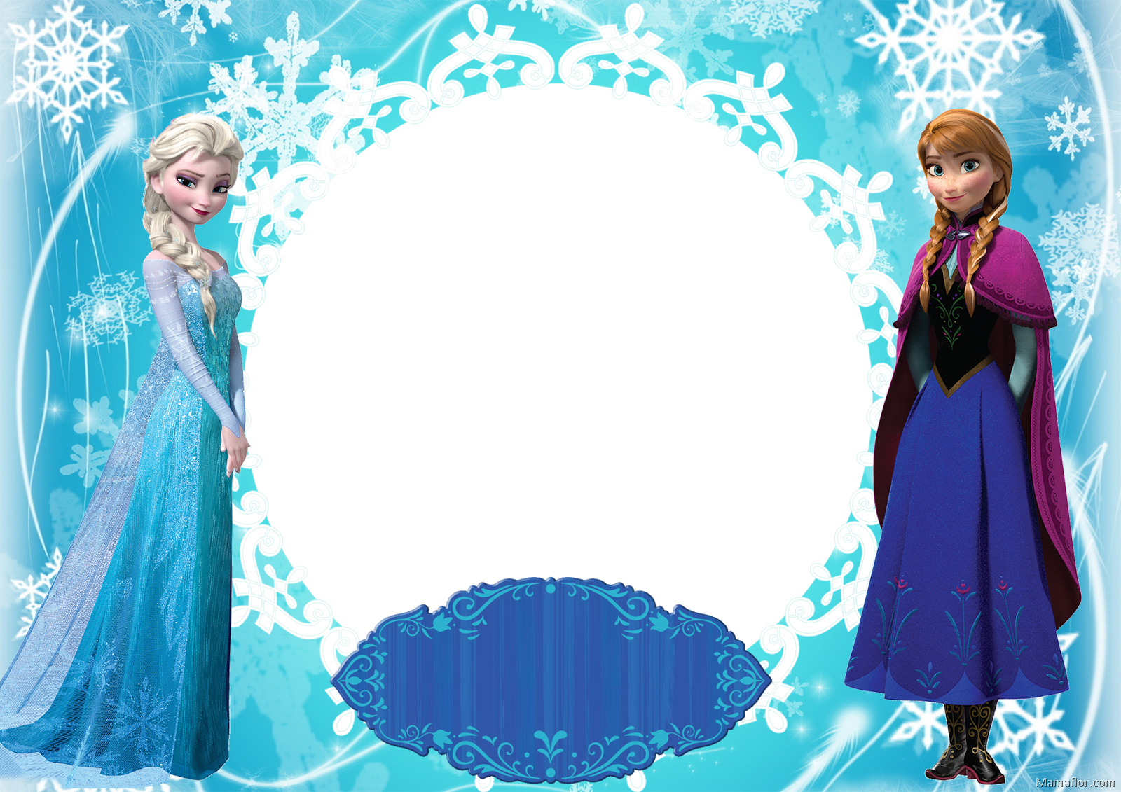 Frozen Elsa Png - Marcos Para Fotos Frozen - Free Transparent PNG ...