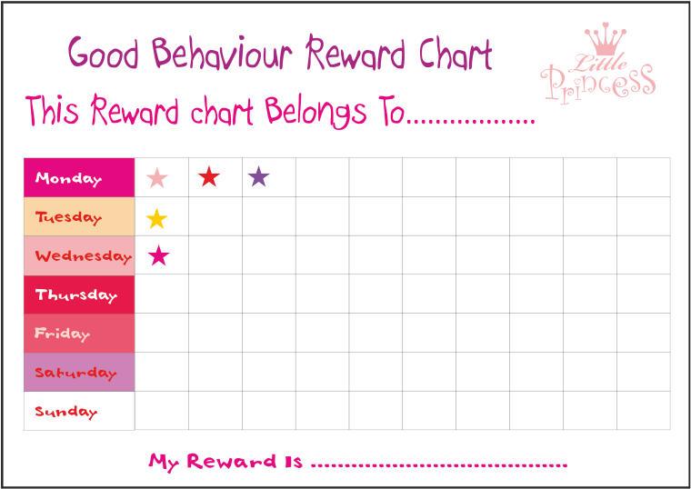 Download Good Behavior Reward Chart - Document PNG Image with No ...