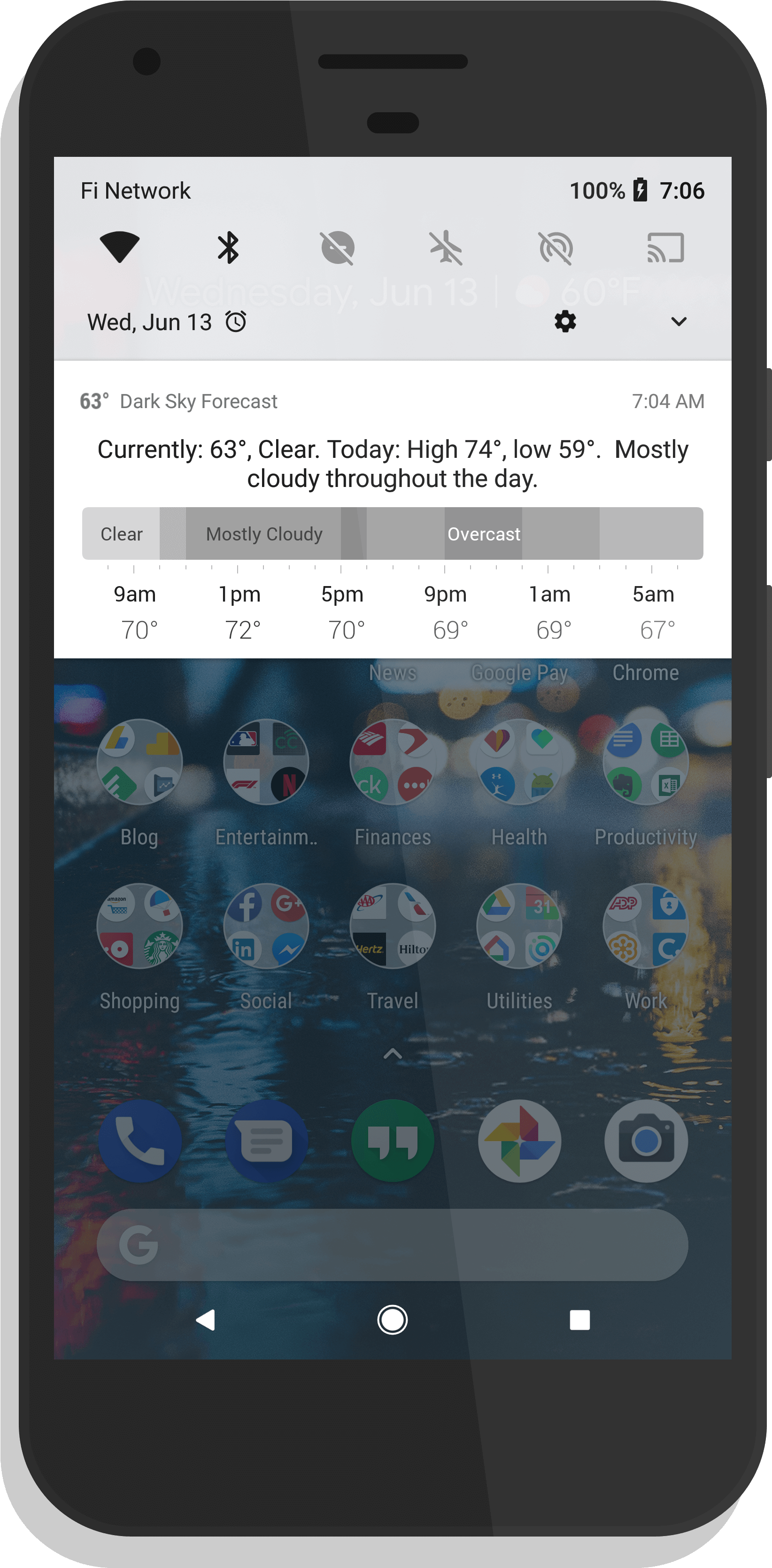Download Dark Sky Persistent Notification - Iphone PNG Image with No ...