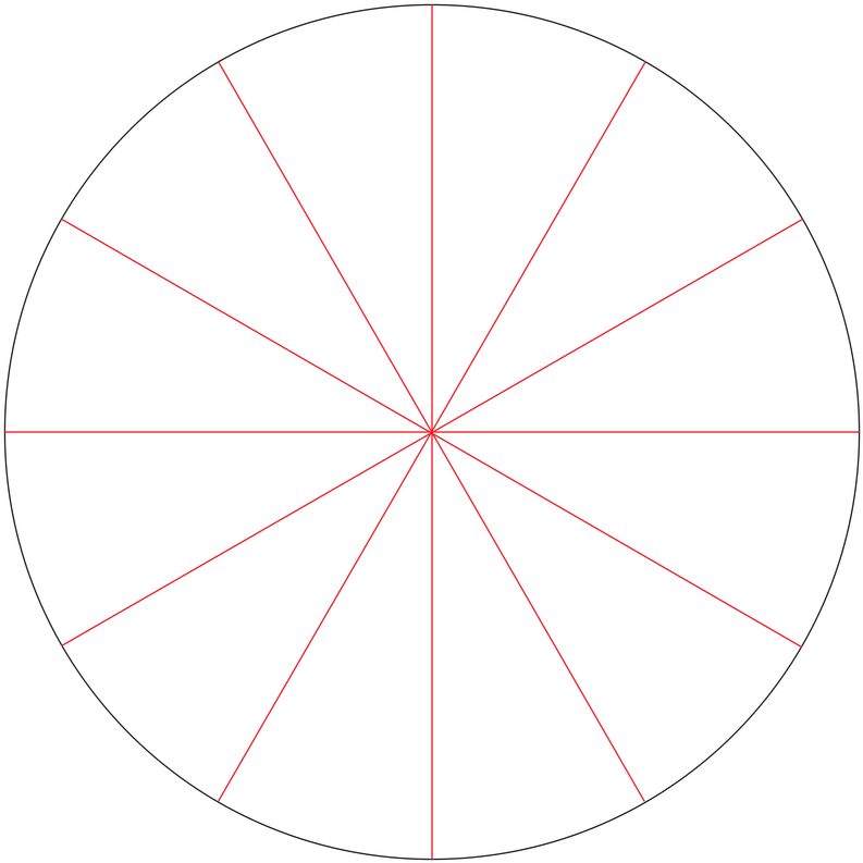 Blank Unit Circle Quadrant I