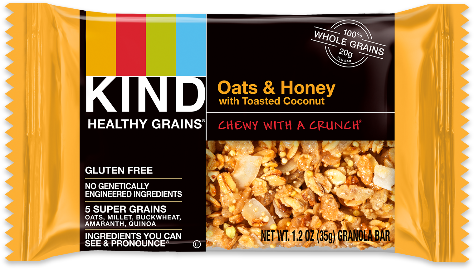 Download Oats & Honey Granola Bars With Toasted Coconut - Kind Healthy ...