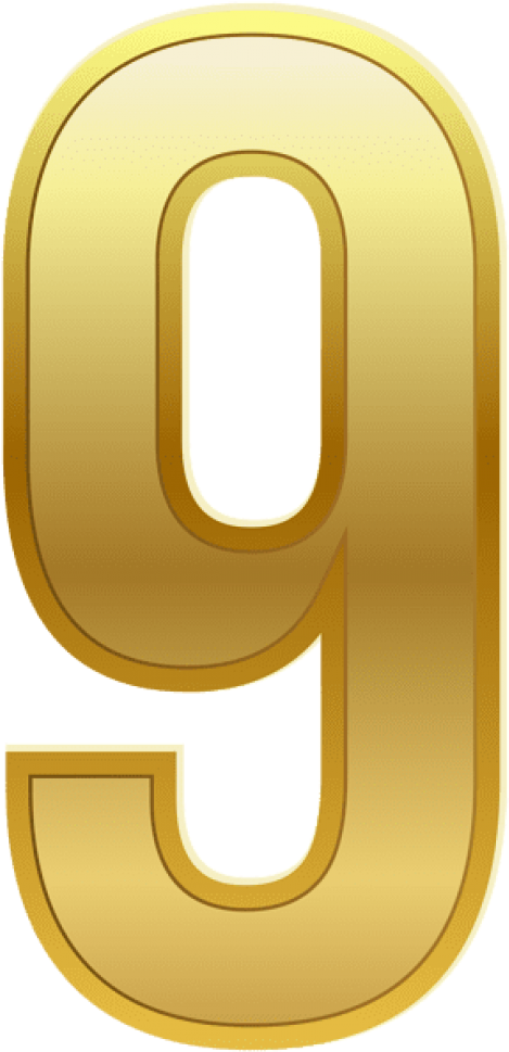 Download Download Number Nine Gold Classic Clipart Png Photo PNG Image ...