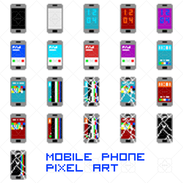 Download Mobile Phone Pixel - Colorfulness PNG Image with No Background ...