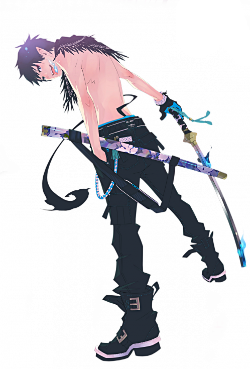 Download [approved] Rin The Samurai - Ao No Exorcist Amaimon X Rin PNG ...