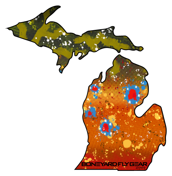 Michigan Brook Trout - Michigan Map With Capital - Free Transparent PNG ...