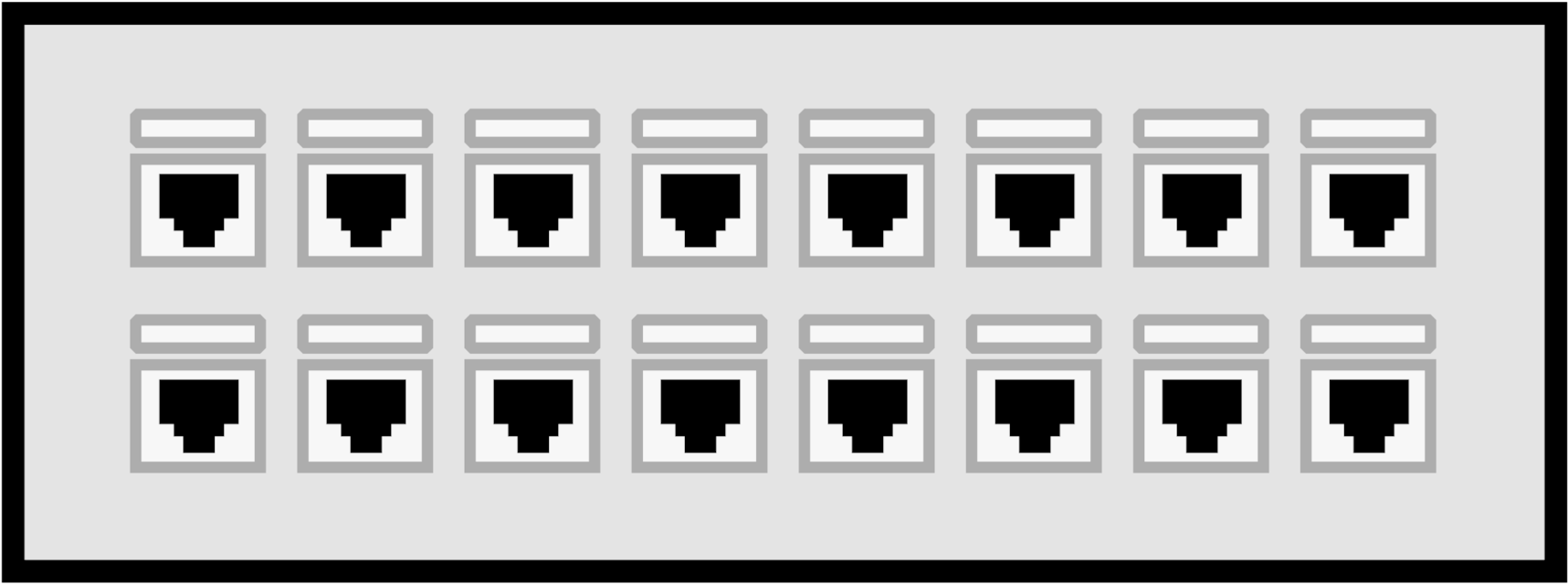 Patch Panels Network Switch Computer Network Patch - Patch Panel 16 ...