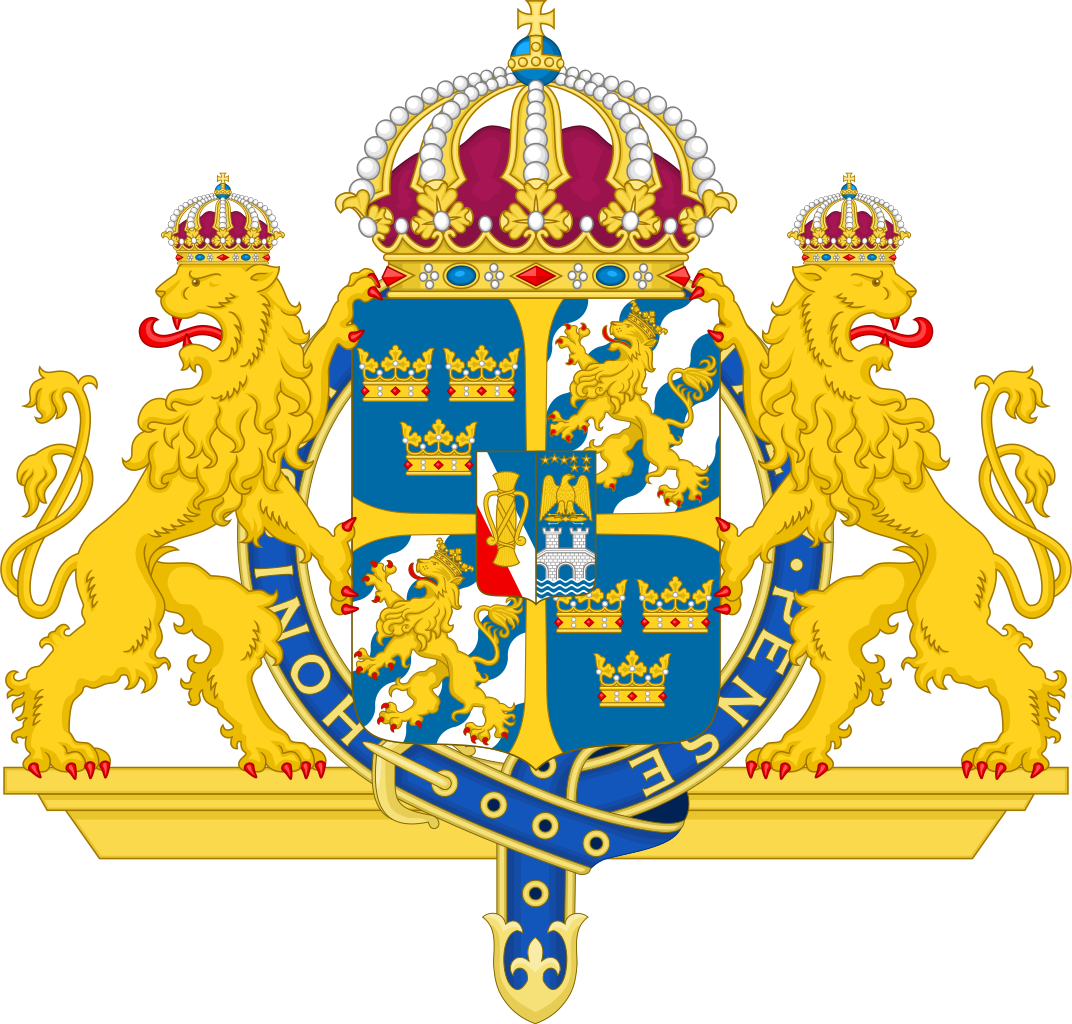 Download Coat Of Arms Of Swedish Monarch - National Emblems Of Sweden ...
